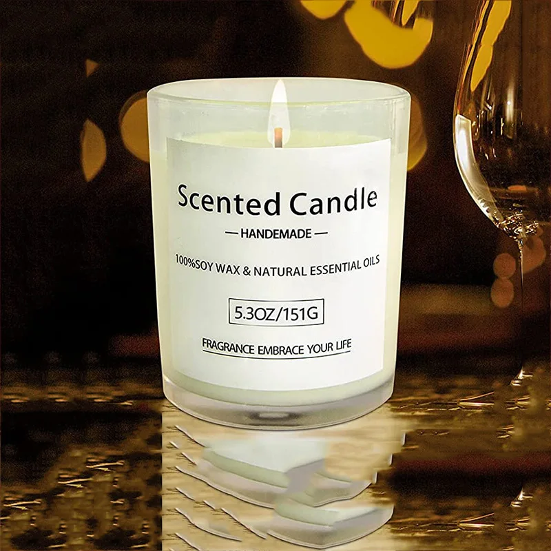 Hot Selling Wholesale Soy Wax Smokeless Scented Candle Gift Set Home ...