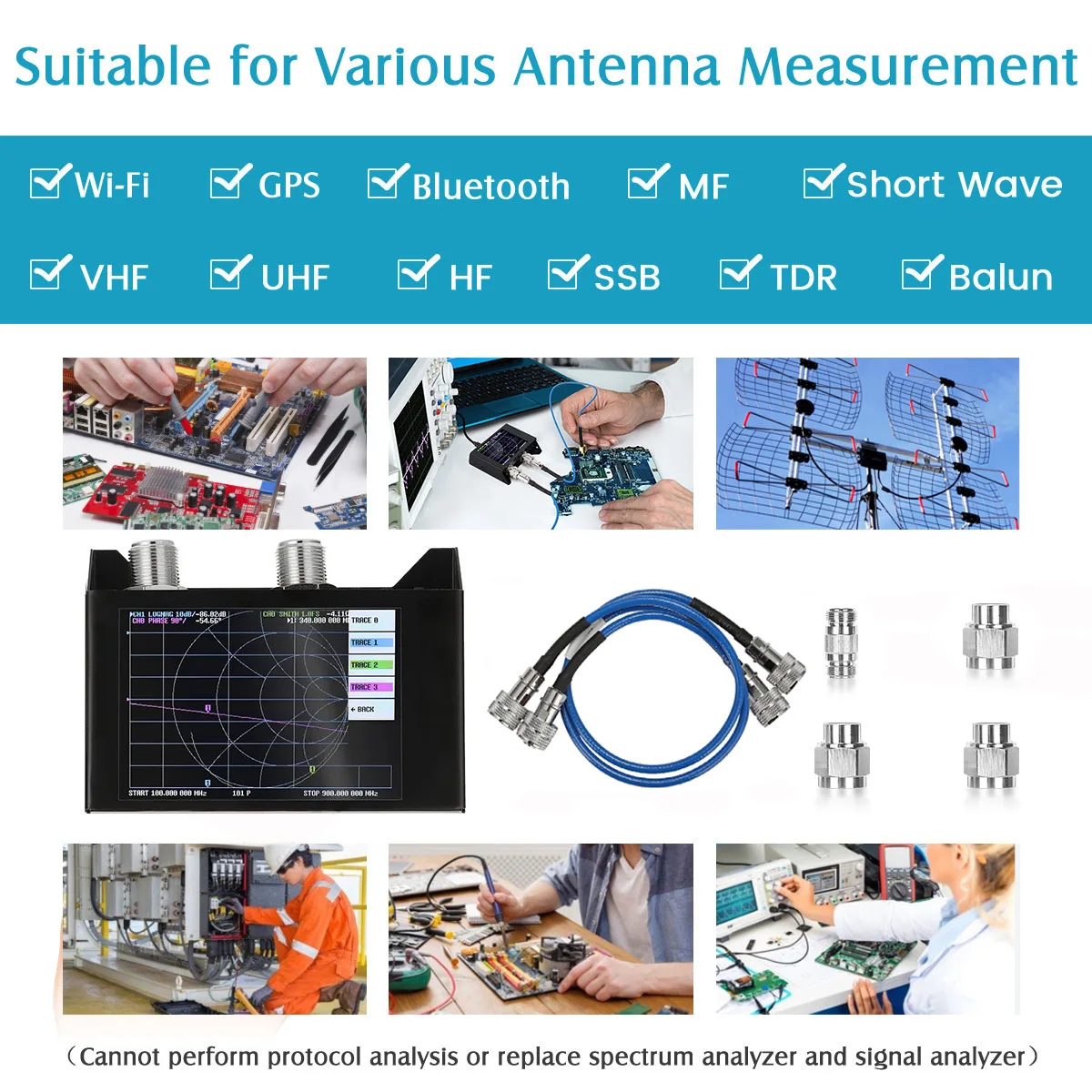 3G Vector Network Analyzer - Nanovna V2 with Touch Screen
