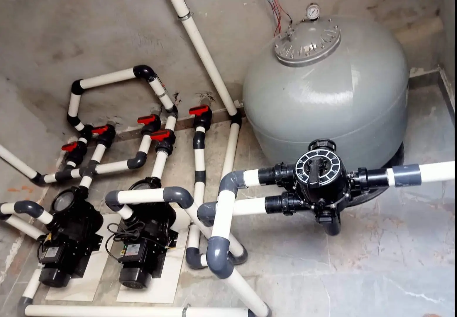 Frp Sand Filter Tank Swimming Pool Sand Filter With Valve - Buy ...