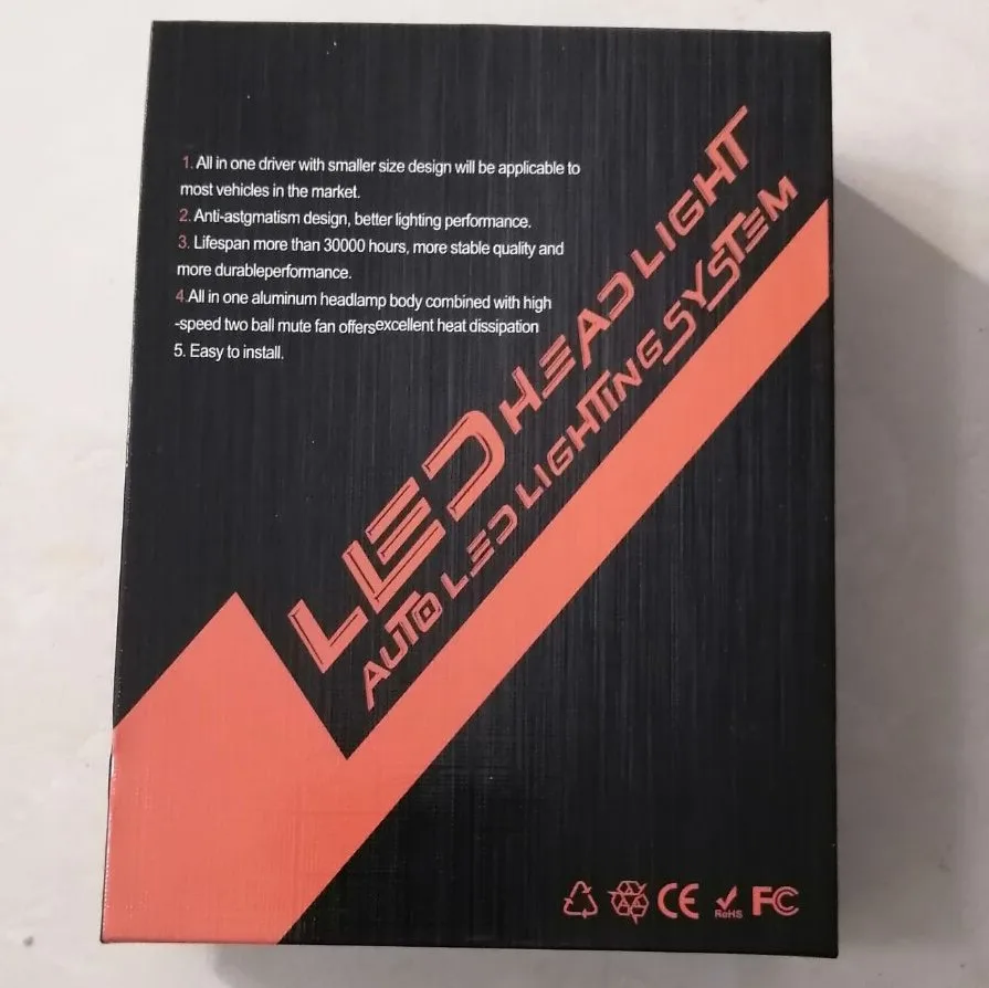 White Yellow Factory Sale F2 48w Tri Colors Csp Tricolor 3 Color H27 880 Car Led Headlight Bulb ...