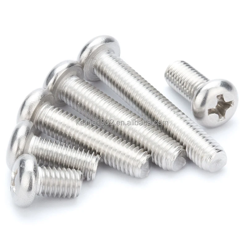 Din Jis Iso Stainless Steel Phillips Pan Head Machine Fastener Screw ...