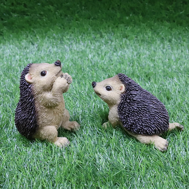 Wholesale Cute Hedgehog Garden Statue Outdoor Decoration Resin Figurine ...