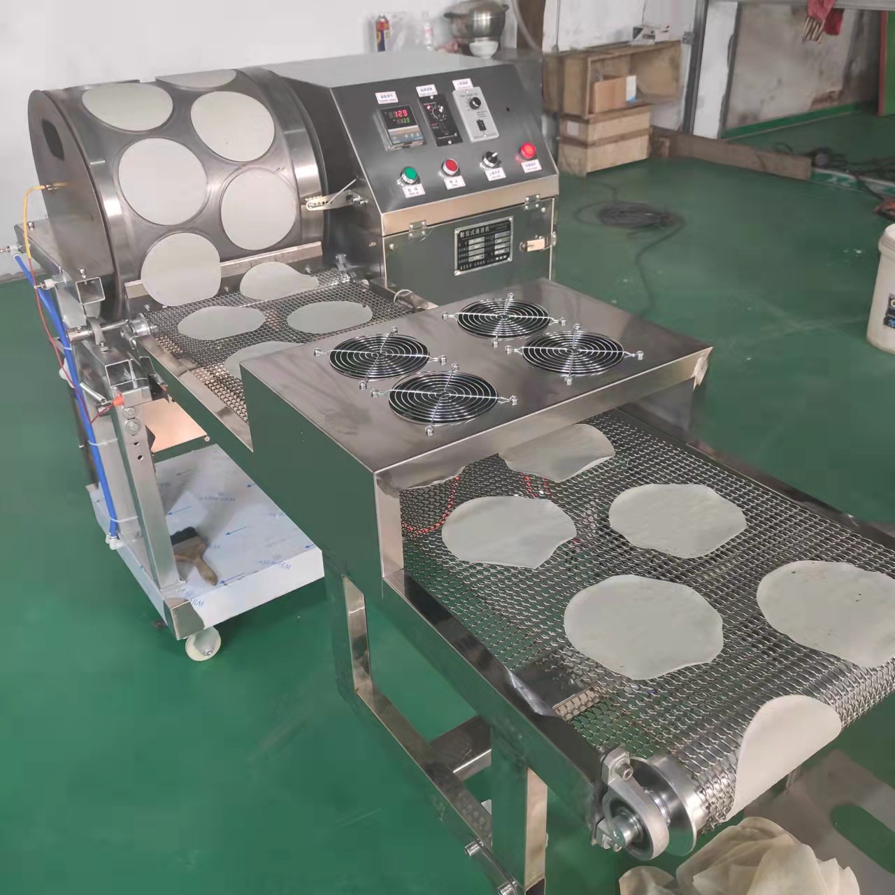 Rice Paper Making Machine Pancake Maker Machine Spring Roll Sheet ...