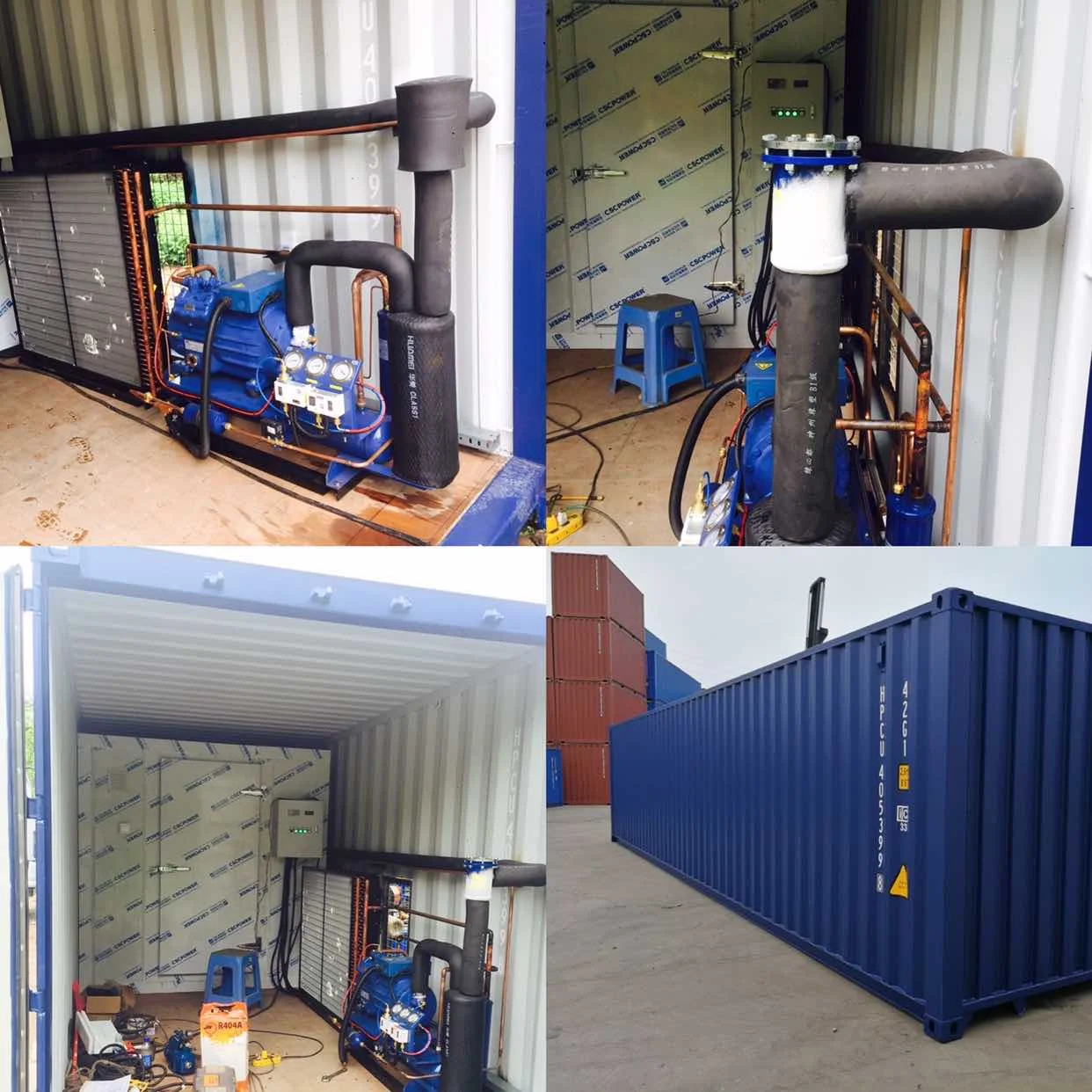 40ft Container Solar Powered Food Cold Storage Rooms Walk In Freezer ...