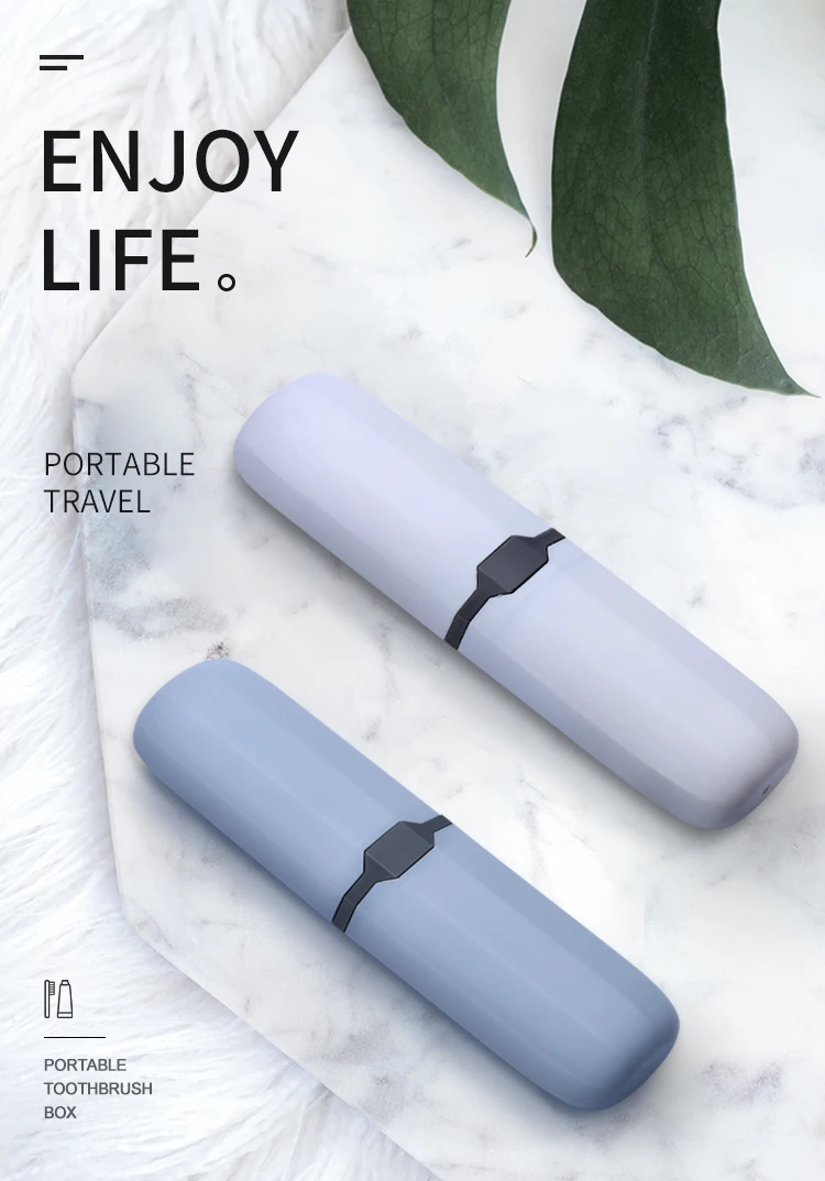 Hot Sale Portable Transparent Plastic Toothbrush Case