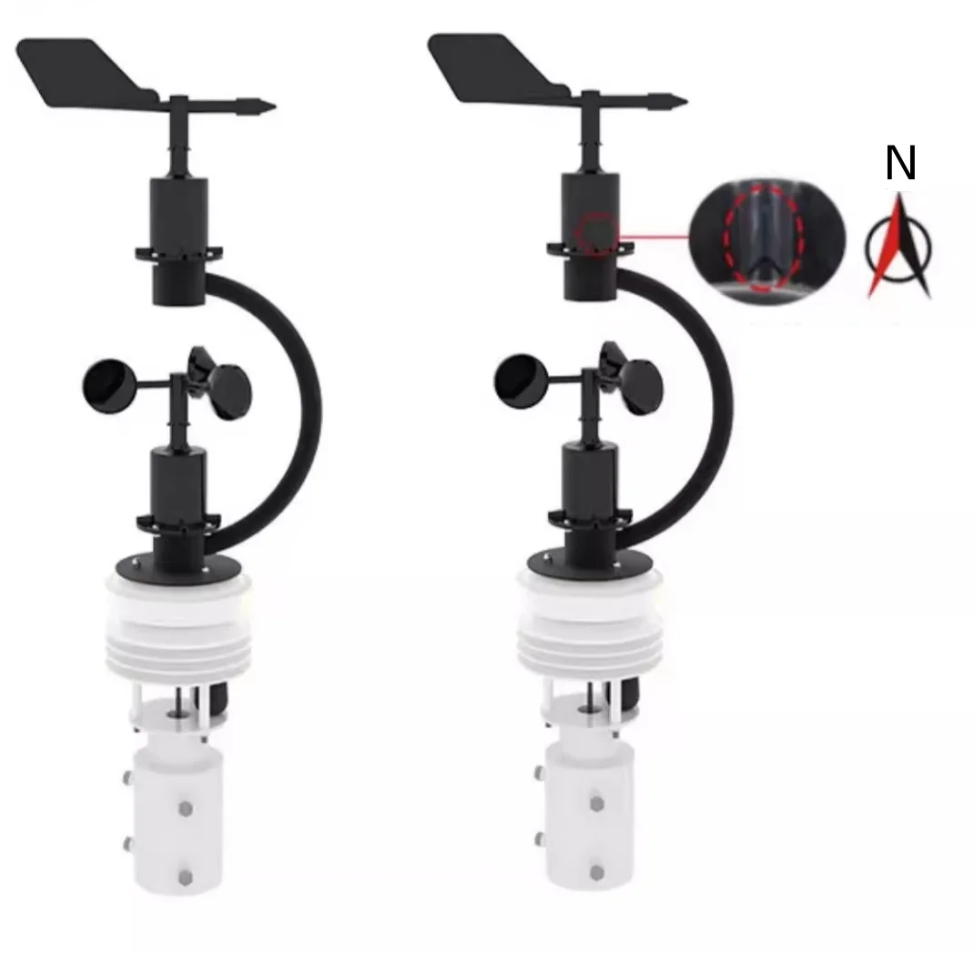 CE RS485 LORAWAN WIFI 4G WIND SPEED DIRECTION TEMPERATURE HUMIDITY ...