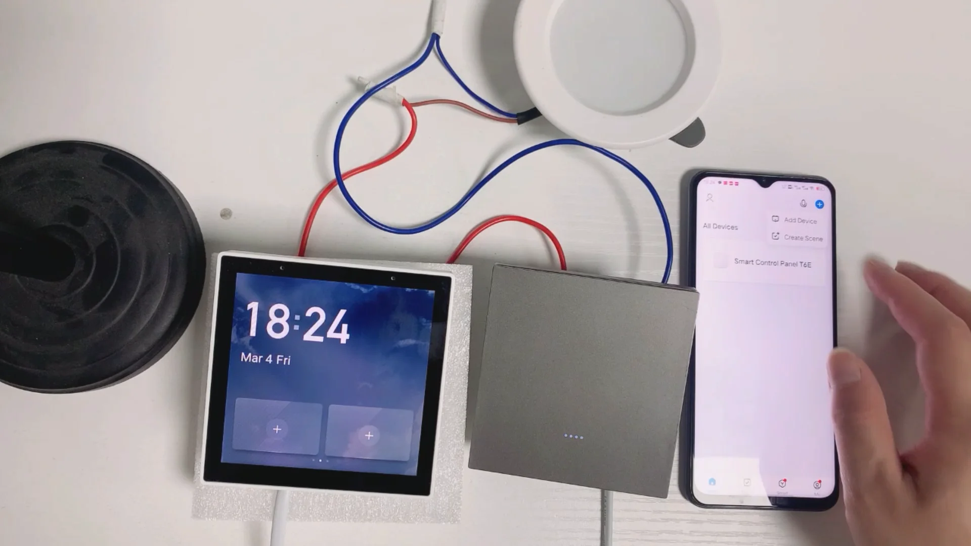 Smart Multi-functional Control Panel Wireless Smart Home Zigbee 4 Inch ...