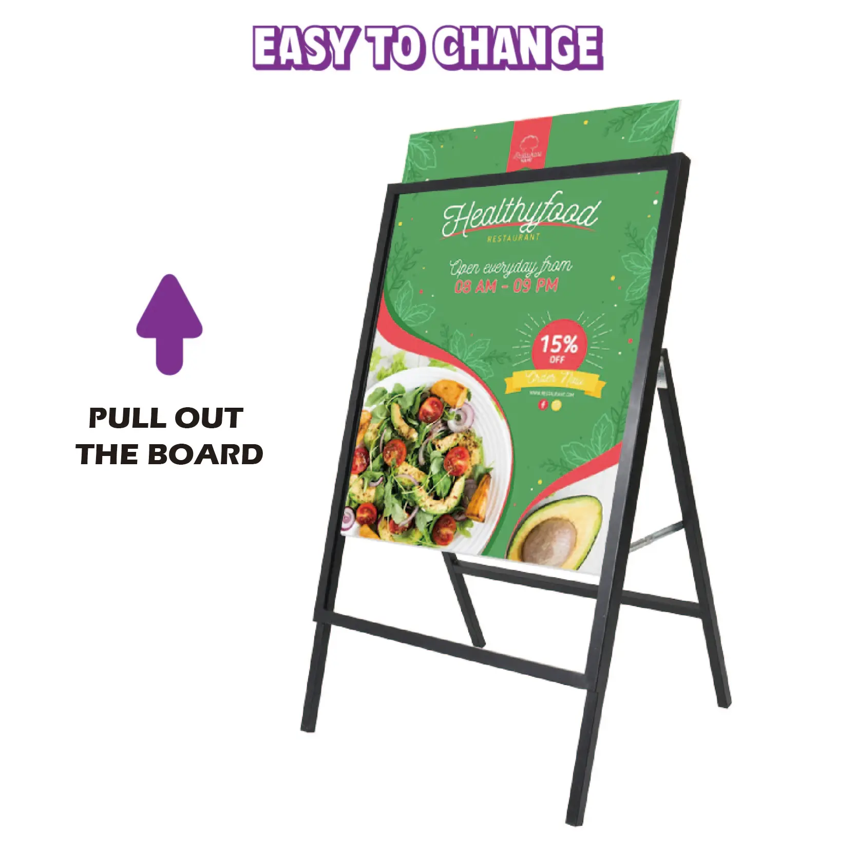 Double Side A Frame Sign Stand - Perfect for Outdoor Advertising