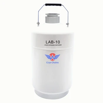 Industrial Lab-10 10 L Liquid Nitrogen Container Biological Sample ...