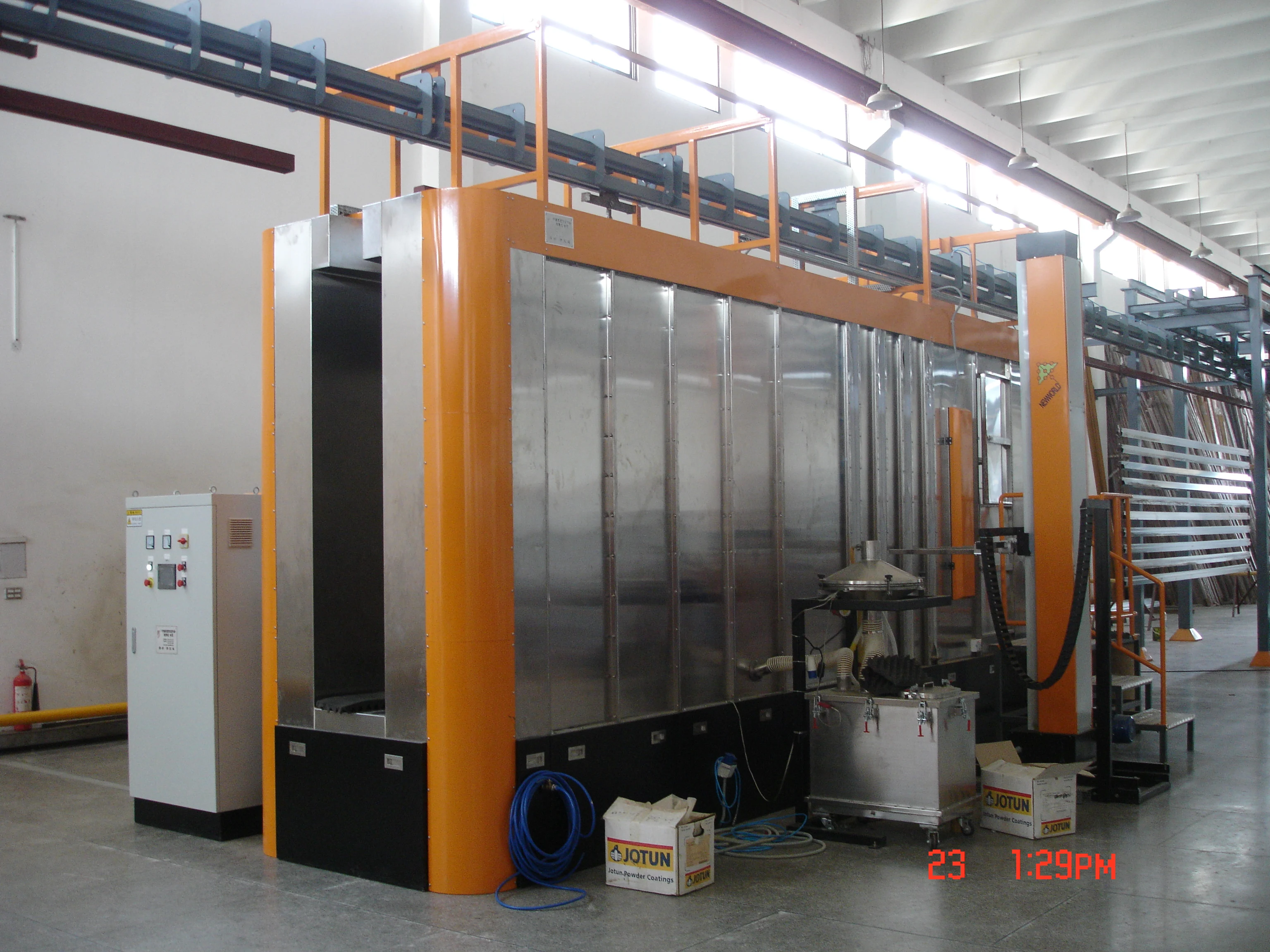 Aluminium Profile Powder Coating Production Line With Curing Oven - Buy ...
