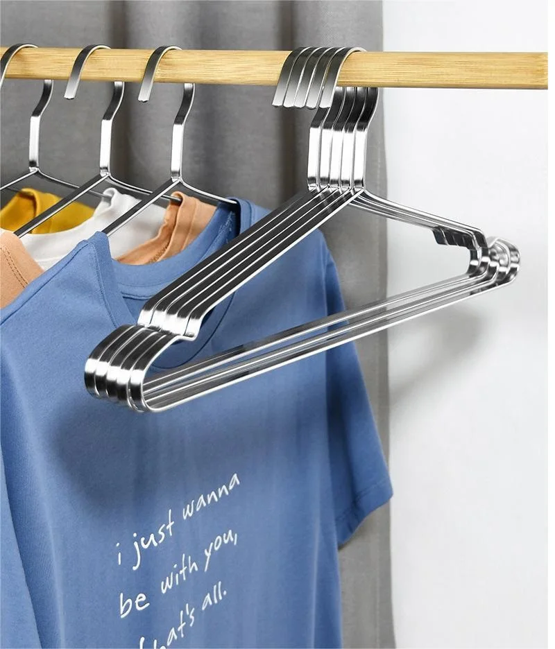 Stainless Steel Wire Hangers - Durable & Space-saving