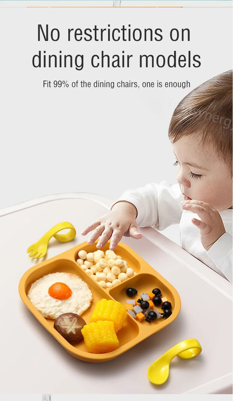 Eco Friendly Baby Tableware Plate Food-grade Silicone Baby Feeding ...