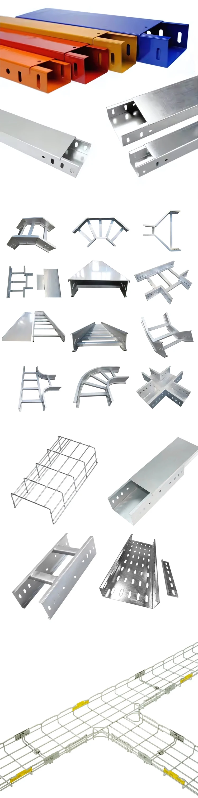 Light Weight Electrical Steel Trunking Anti-Corrosion Ladder Metal ...