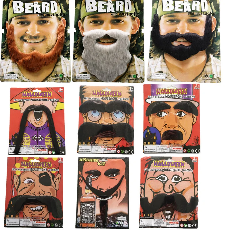 2021 Human Fake Mustaches Mustache Fiesta Party Supplies Self Adhesive ...