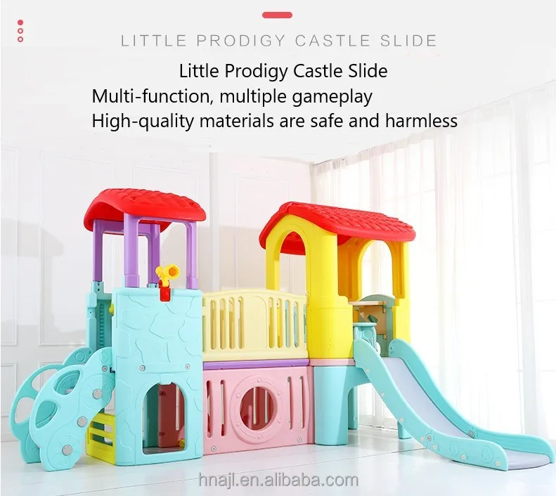 Hot Sale Eco-friendly Children Playhouses Plastic Slide Combination ...