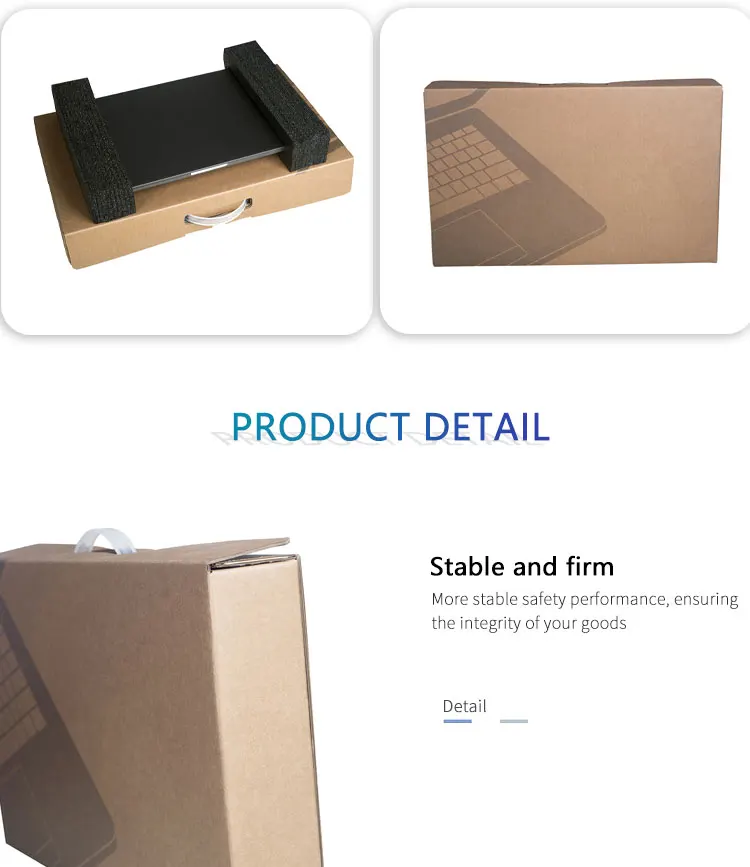 Custom Printed Cardboard Corrugated Luxury Laptop Shipping Packaging ...