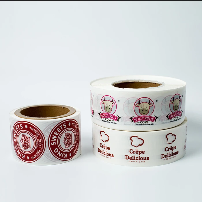 Custom Self Adhesive Clear Round Stickers Printing Transparent Food ...