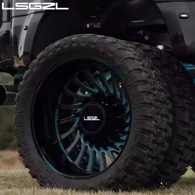 Custom Forged Dually Wheel Rim Pickup 22 24 26 28 Inch Wheels with ...