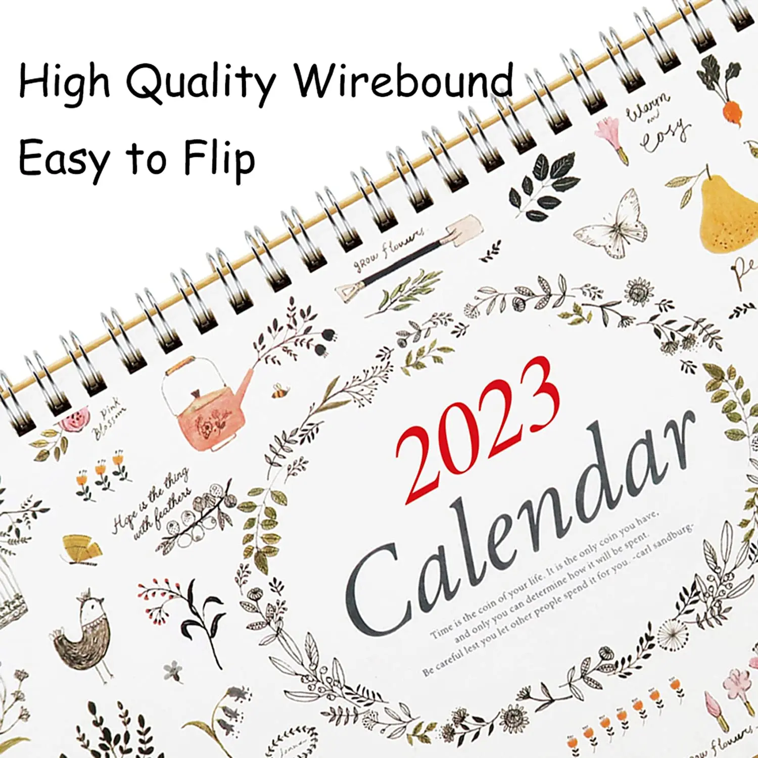 2023 Desk Calendar Monthly Flip Desktop Planner 2023 Office Supplies ...