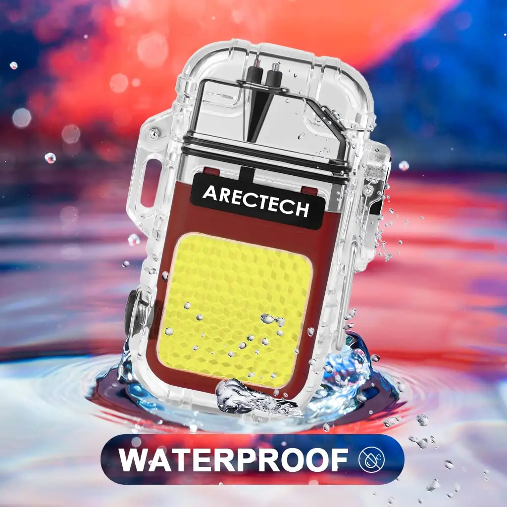 Rechargeable Usb Type-c Electric Arc Dual 3 Modes Of Flashlight ...