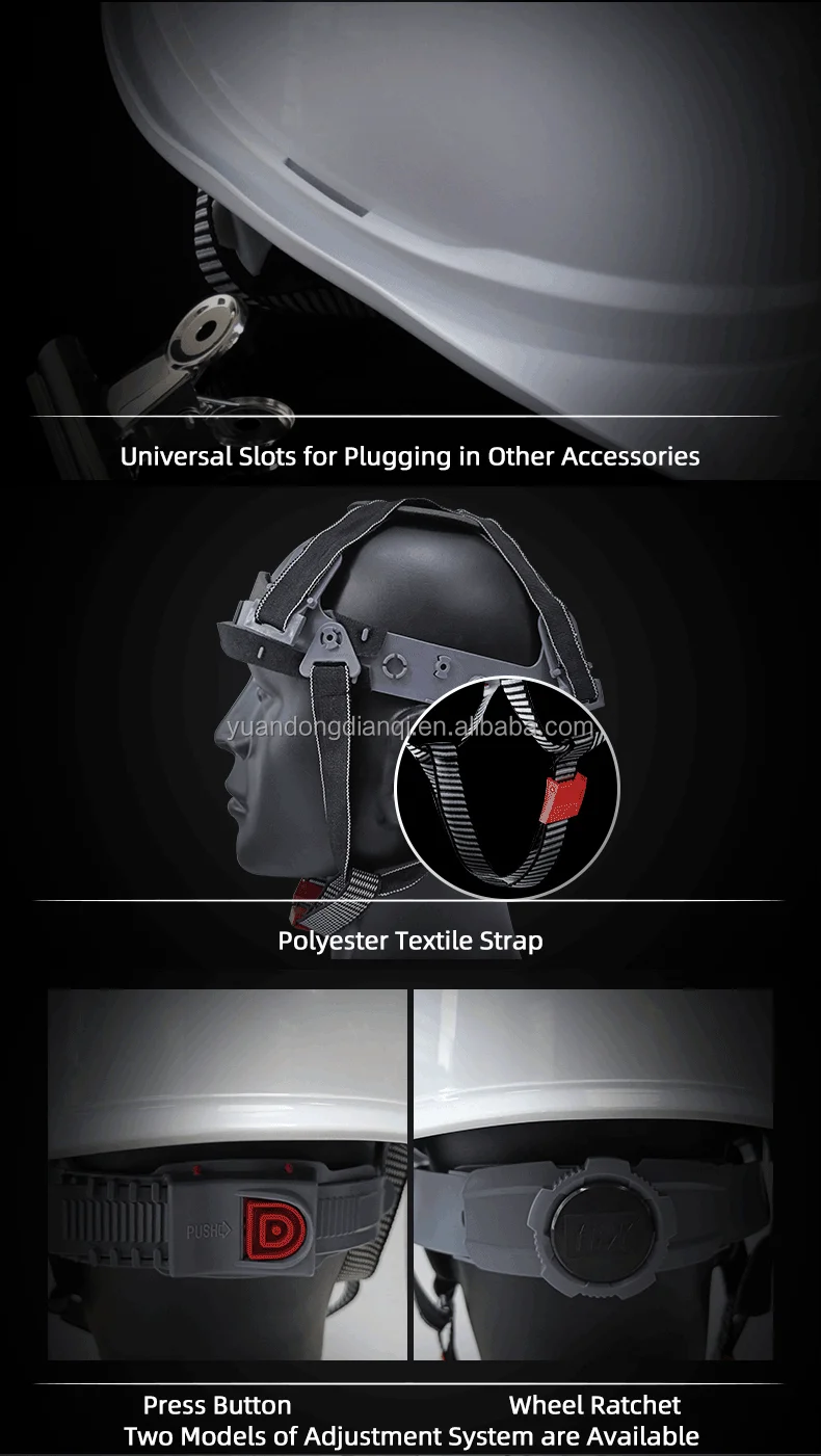 Type 2 Class G ABS Safety Helmets for Construction Workers