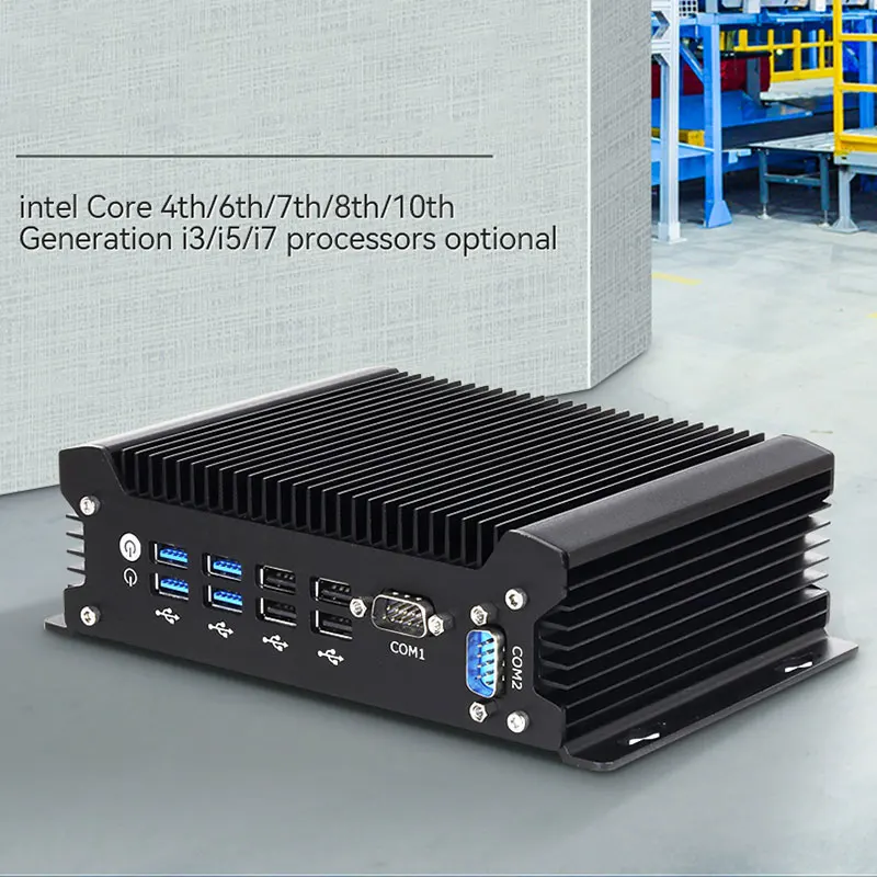 All Aluminum Chassis Fanless Intel Nuc Mini Pc Intel I7-10610u Vga Hd 2 ...