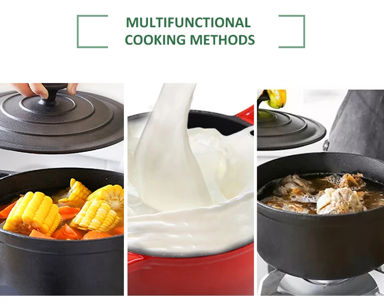 Hot Sale New Design Saucepan Kitchen Cooking Soup Pot 15cm Enamel Cast ...