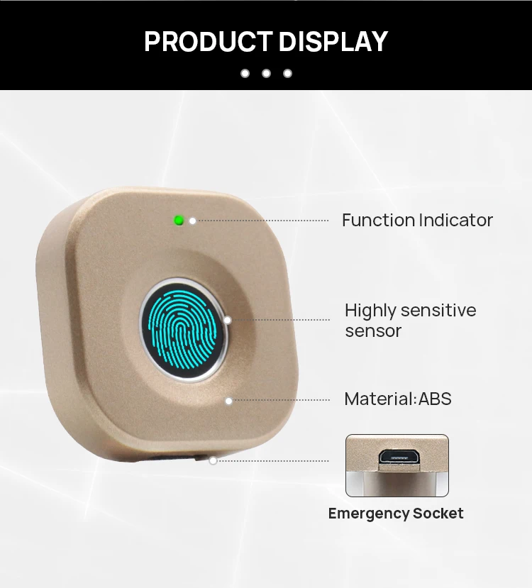 Fingerprint Digital Cabinet Lock Intelligent Remote App Control Lock ...