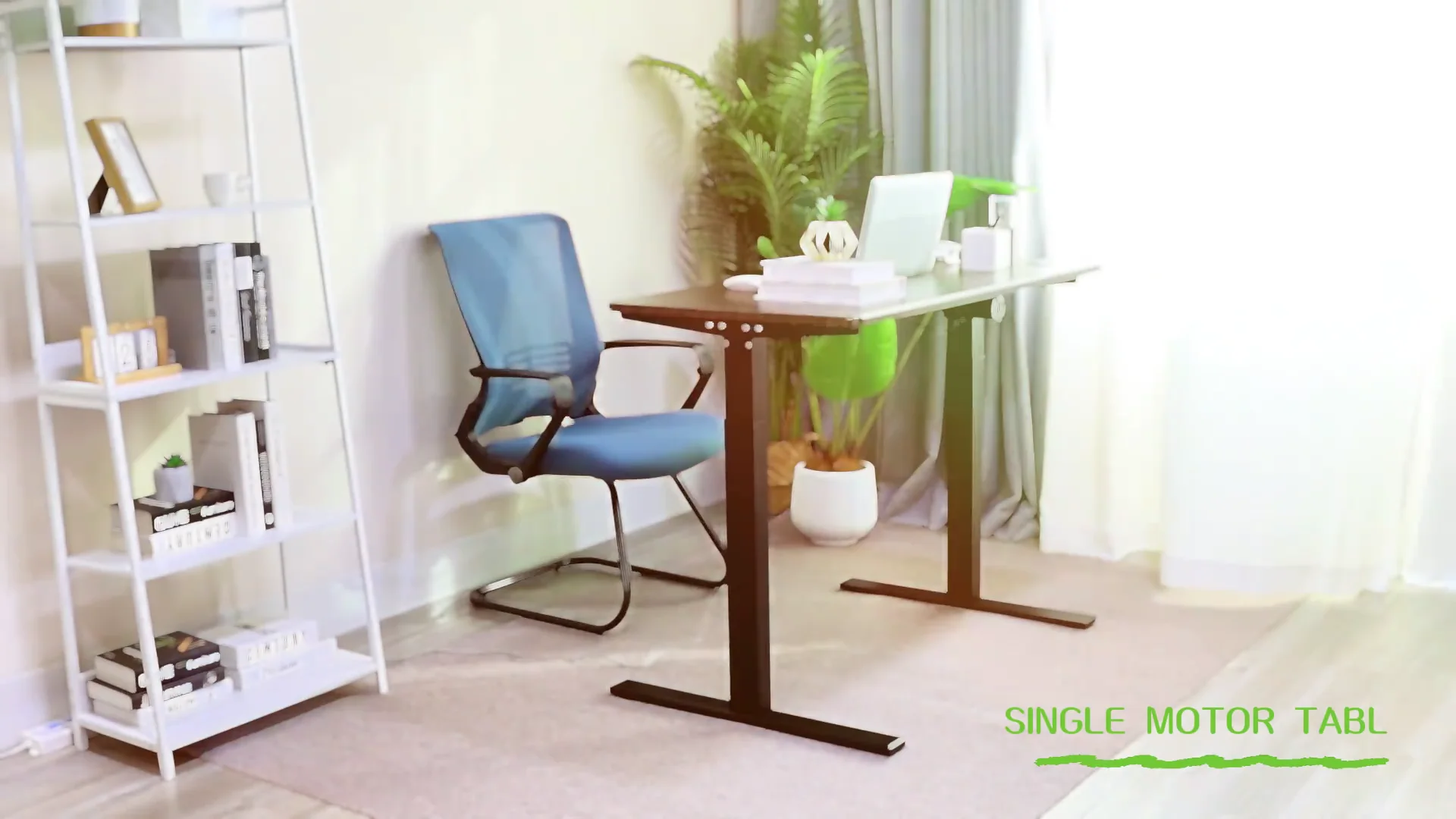 Ergonomic Office Furnture Electric Height Adjustable Sturdy Standing ...