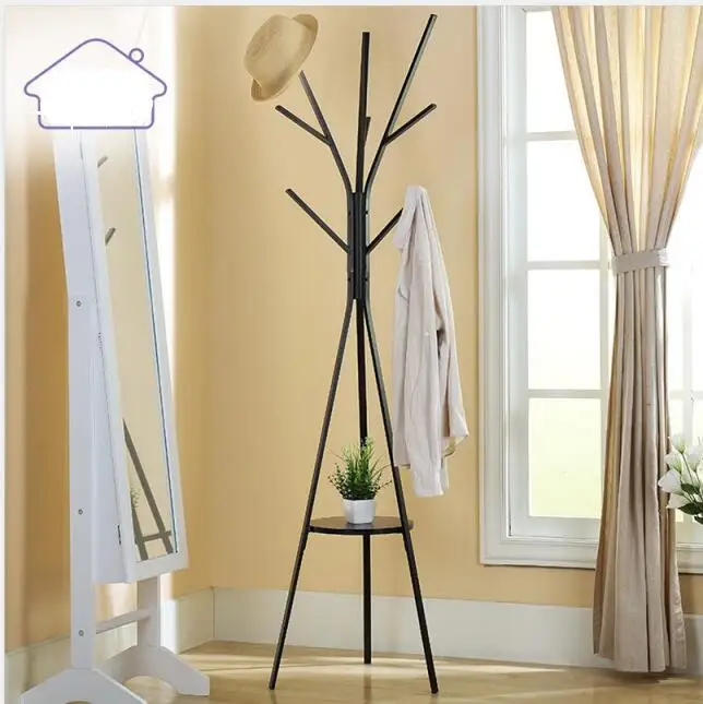 Modern Design Living Room Metal Hanging Clothes 8 Hooks Stand Coat Rack ...