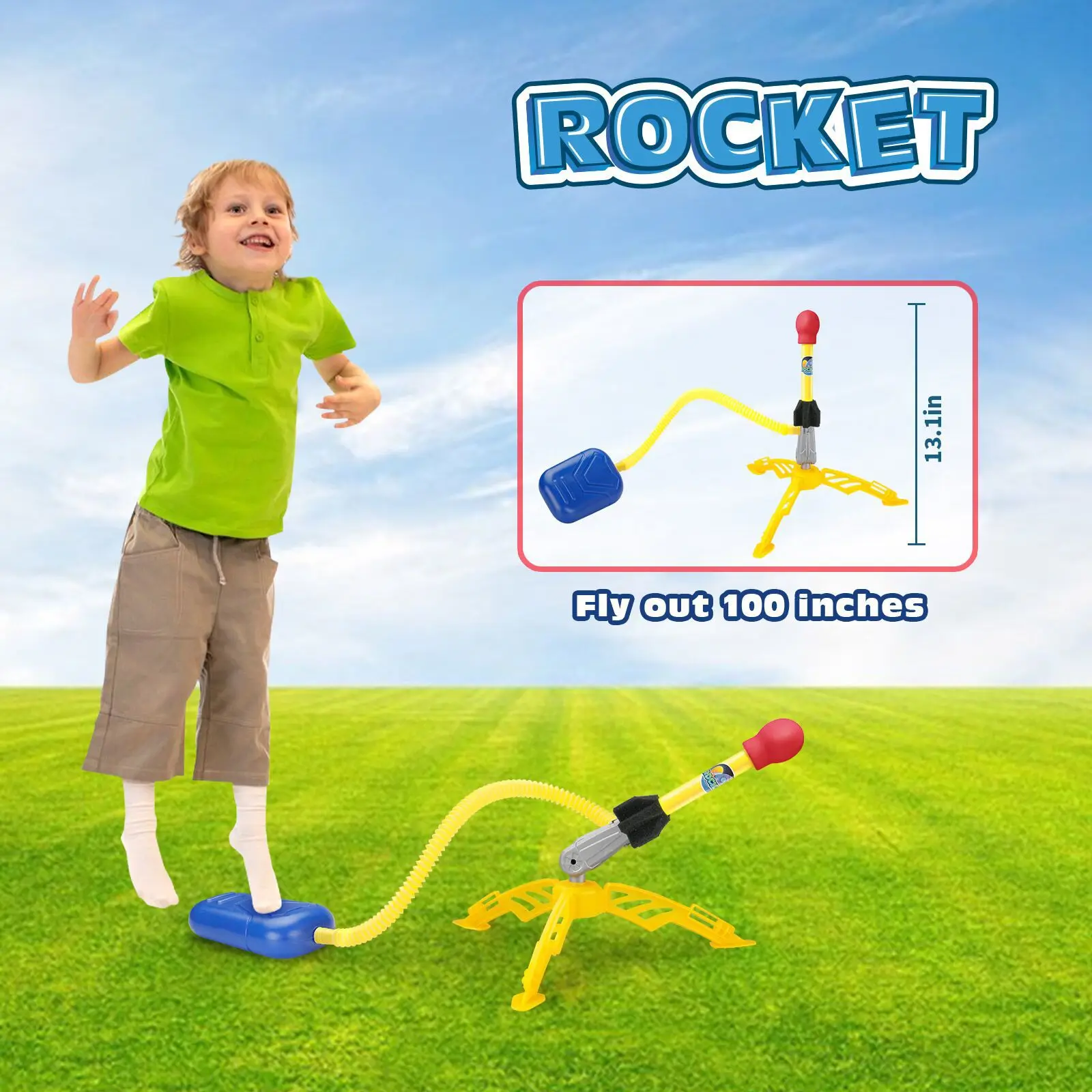 Children's Feet On Plastic Bazooka Pressure Pneumatic Outdoor Sports ...