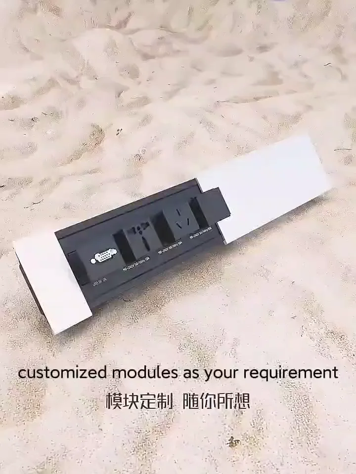 New Wifi Power Socket Embedded Smart Furniture Office Sliding Socket Hidden Slide Desktop ...