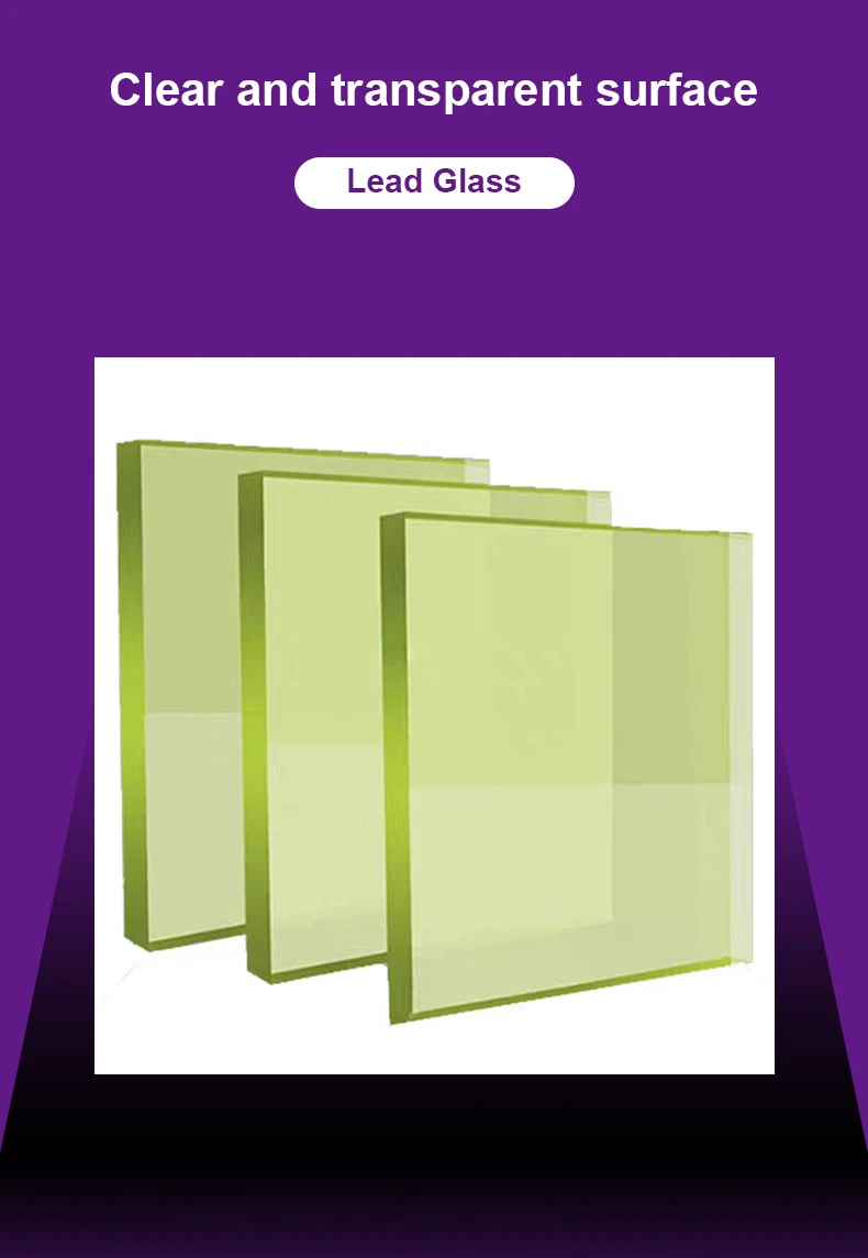 Customized X Ray Protective Lead Glass Radiation Shielding Lead Glass ...