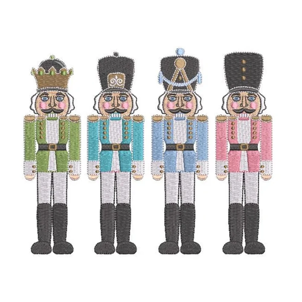 Wholesale Custom Nutcracker Christmas Patches - Embroidery & Sequins