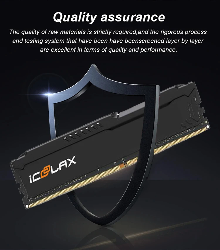 ICOOLAX High Performance RGB Gaming PC Memory Ram with Heatsink for ...