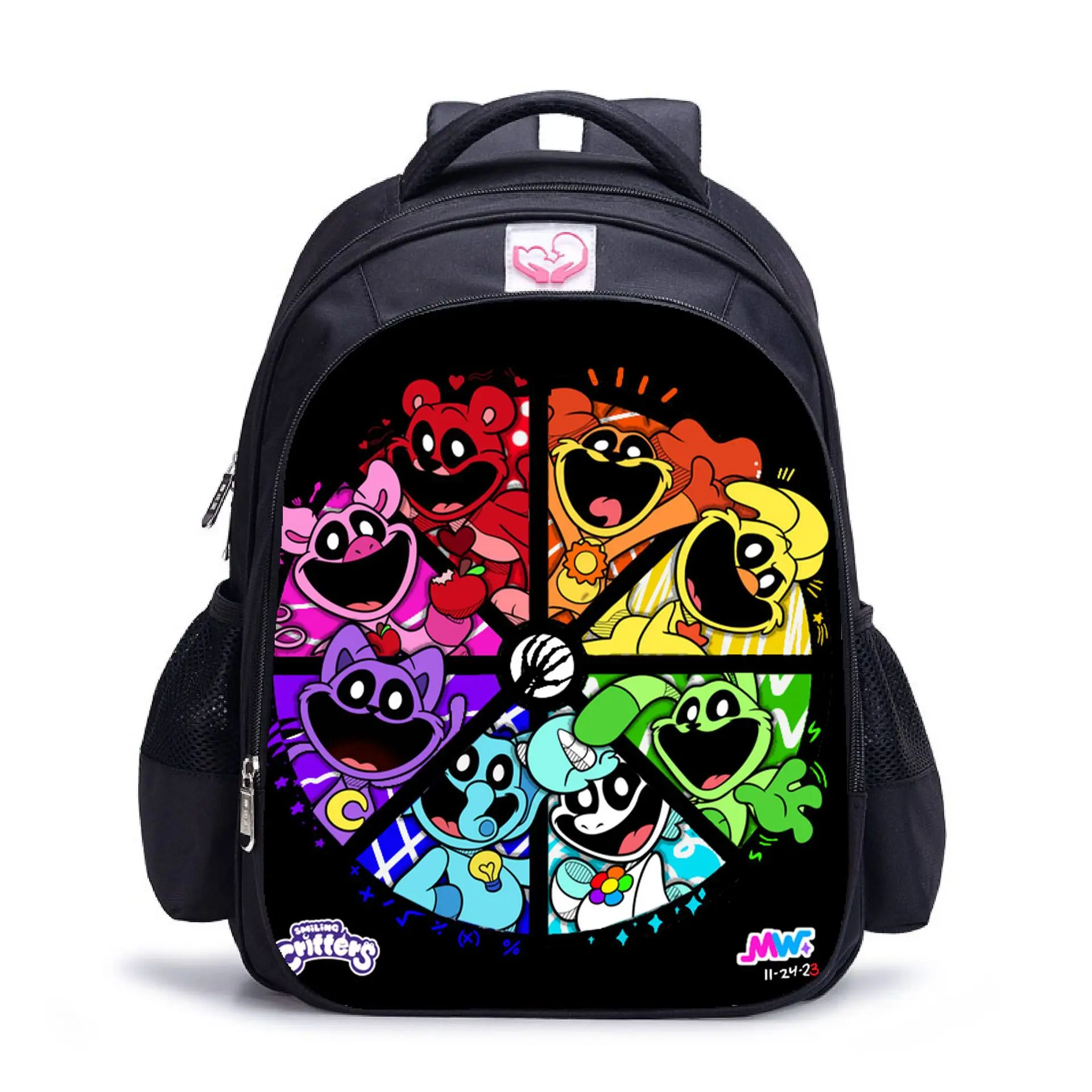 Anime Smiling Critters Game School Backpack For Boys 3d Waterproof ...