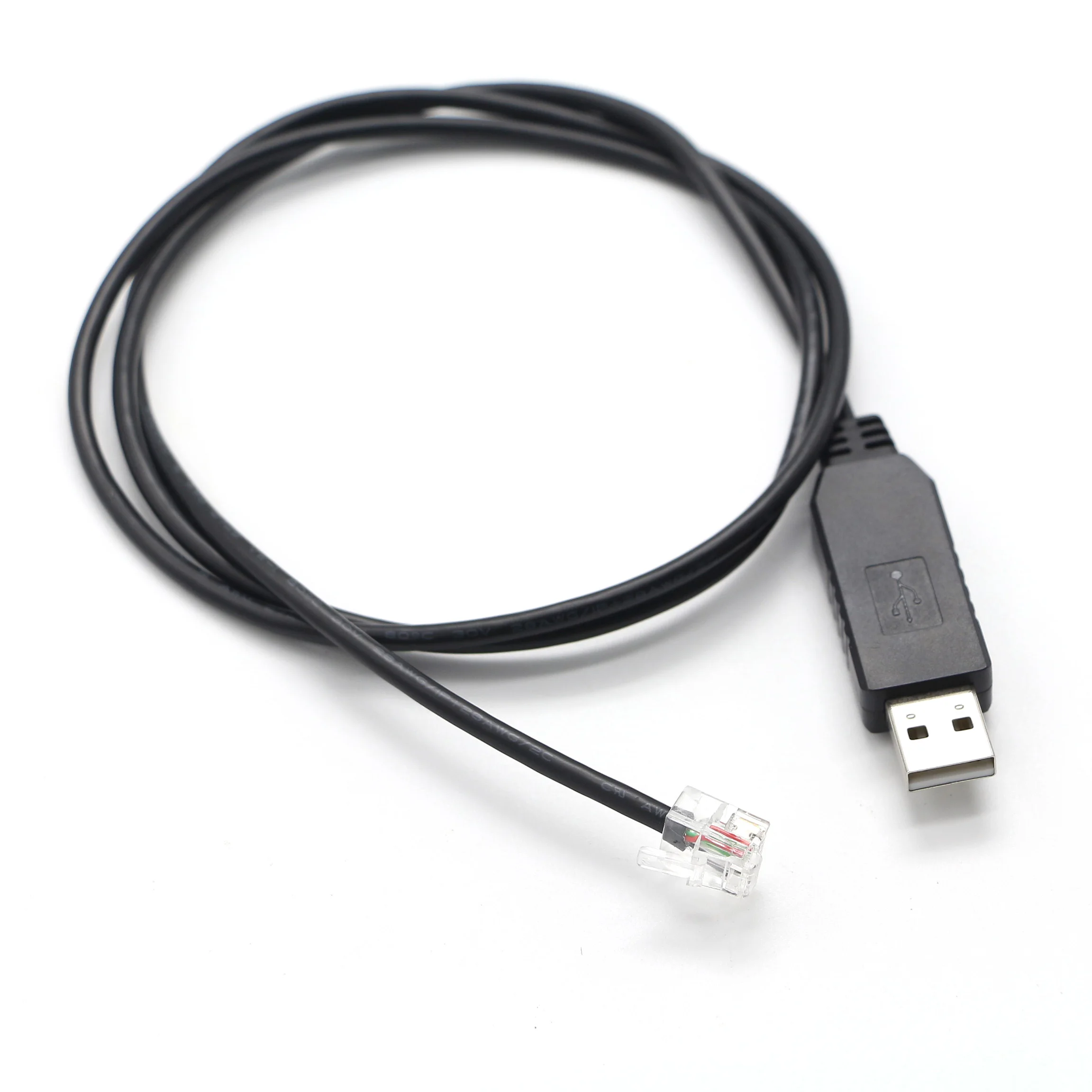 USB A RS232 Serial to RJ11 4p4c Male Console Adapter Serial Cable for ...