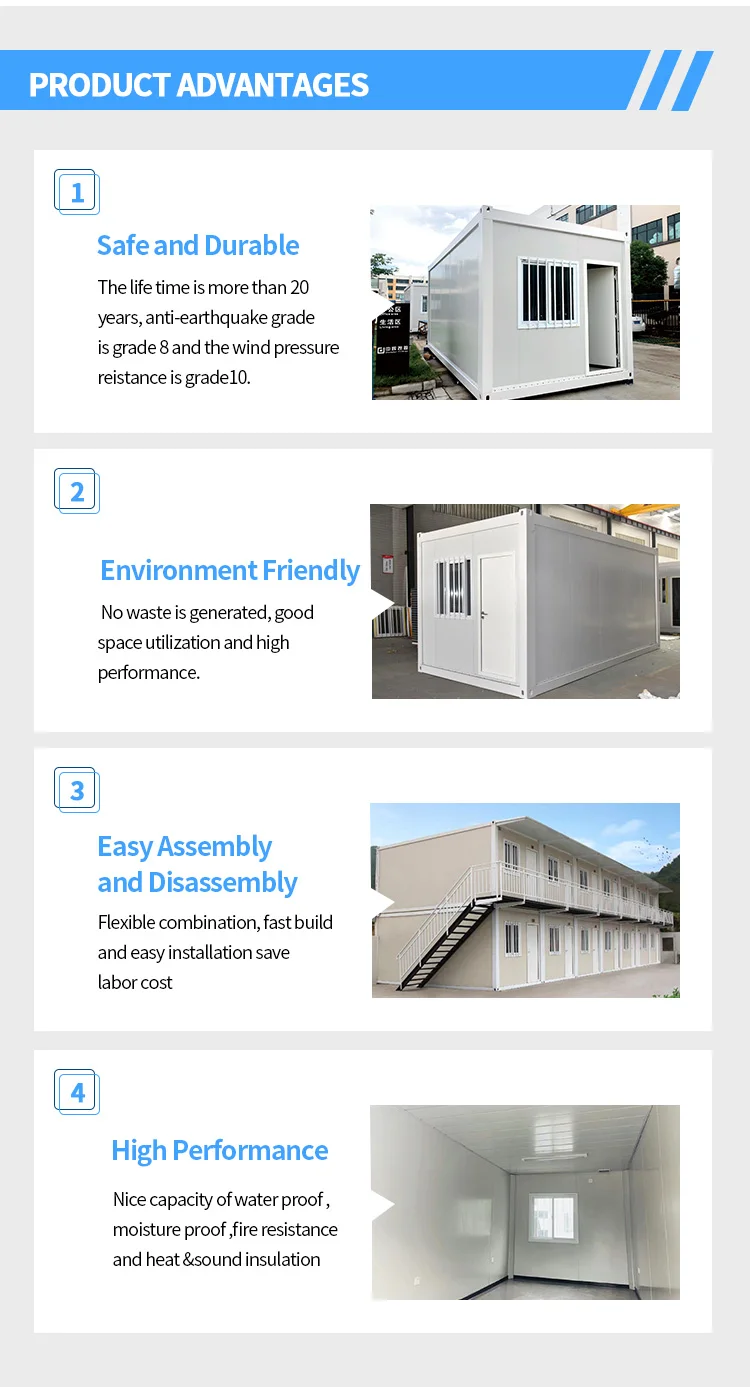 Free Design Modular Shipping Container House Van Detachable Office ...