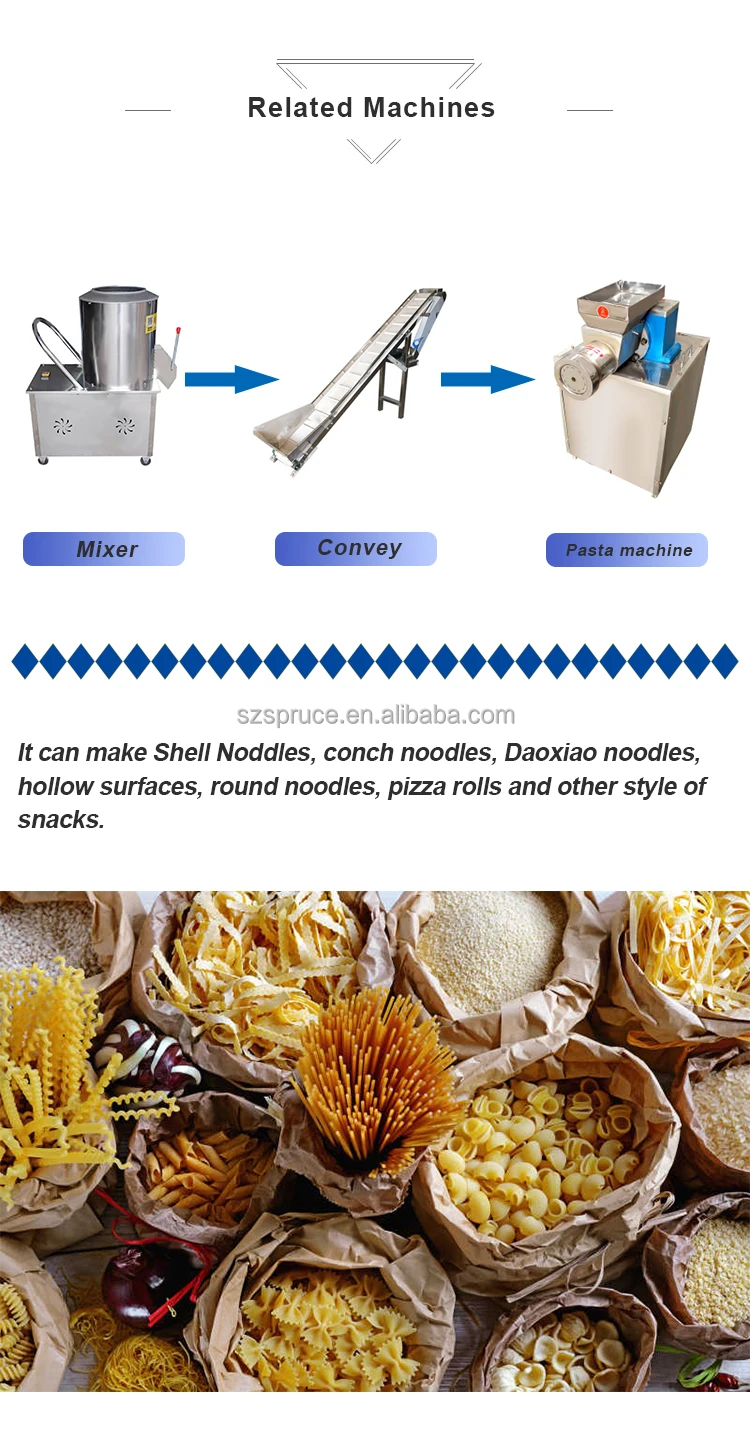 Italian Egyptian Made Maker Extruder Microni Pasta Making Machine Pasta ...
