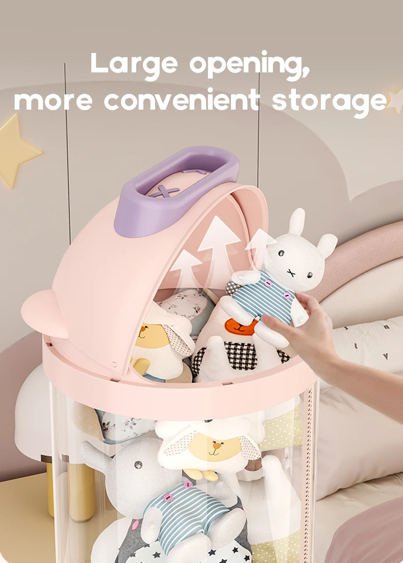 Rmier Doll Storage Bucket - Space-Saving Stuffed Animal Tube