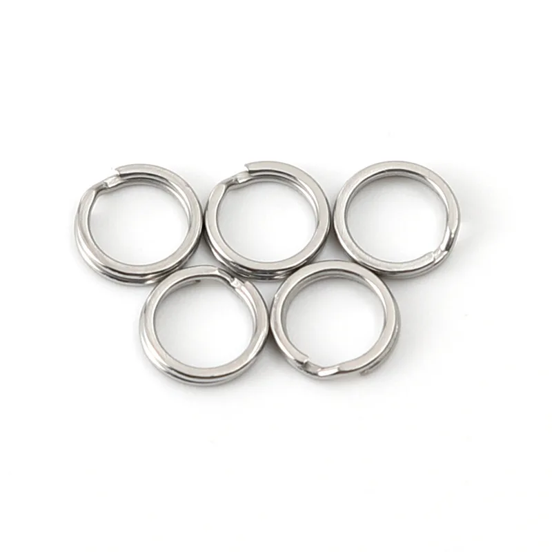 304 Stainless Steel Flat Key Ring Metal Split Flat Ring - Buy Fishing ...