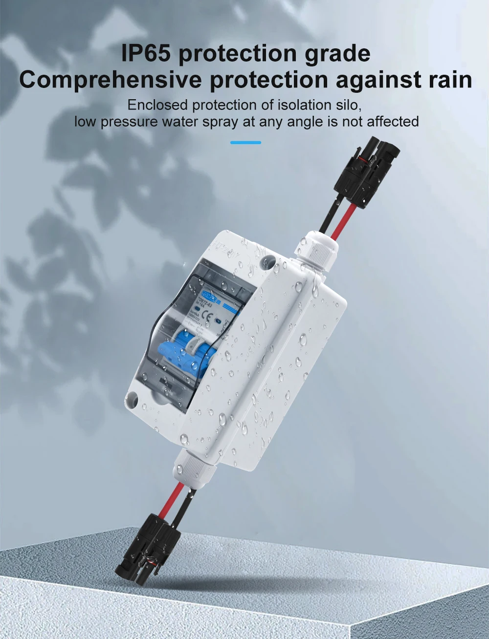 TOMZN Solar photovoltaic PV Combiner Box with circuit breaker IP65 HT 2ways 1 input 1 out DC ...