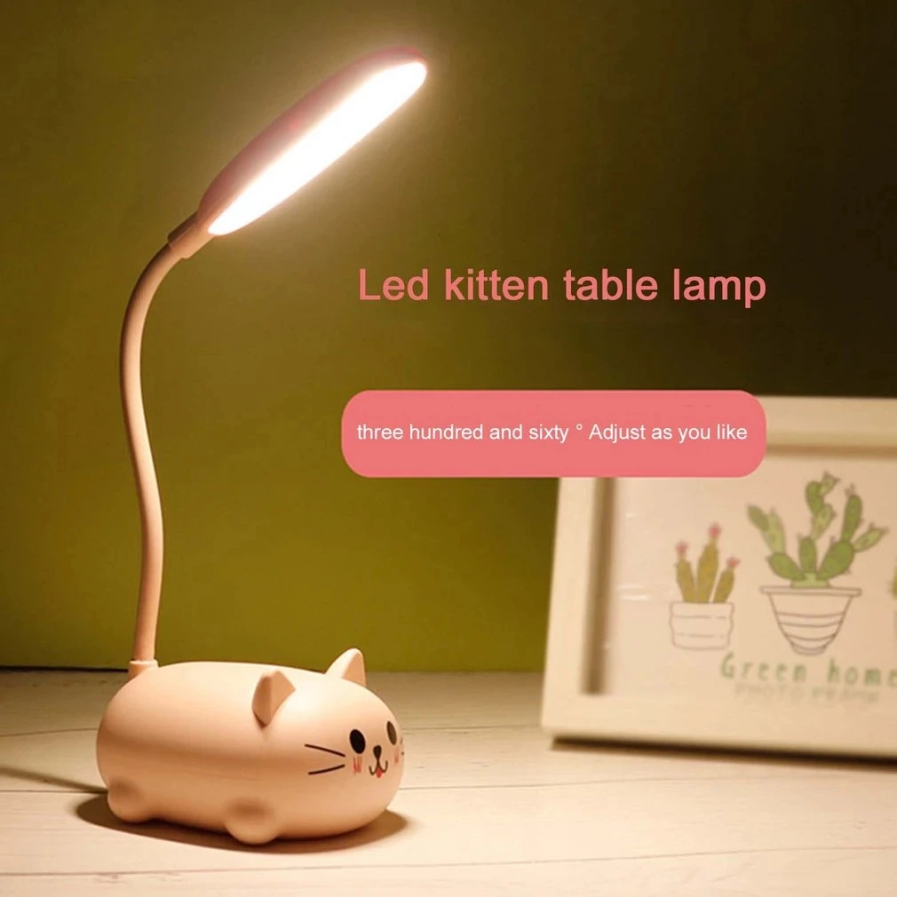 Cute Pet Animal Bear Pig Cat Dog USB Rechargeable Night Light