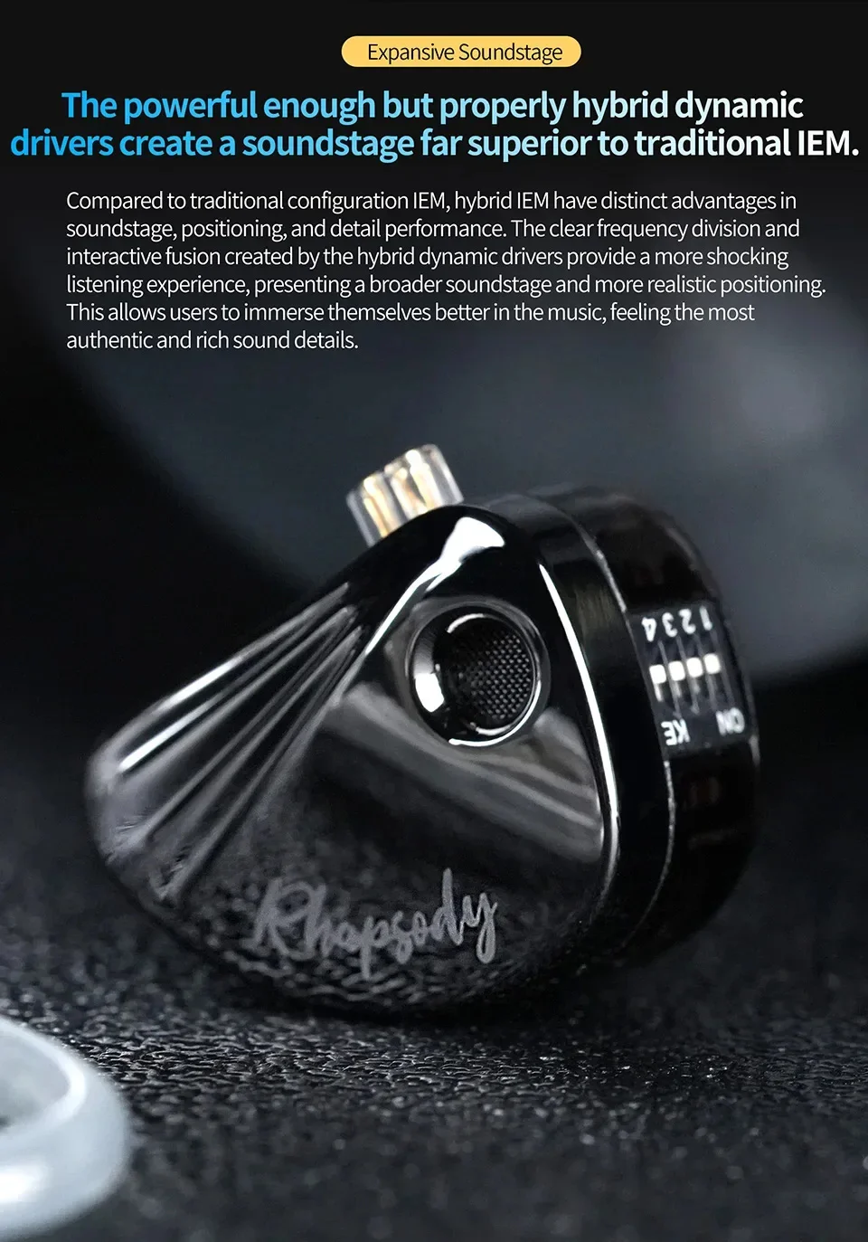 Cca Rhapsody 2dd+4ba Hybrid Iem Hi-fi Monitor Headset Switch Adjustment ...