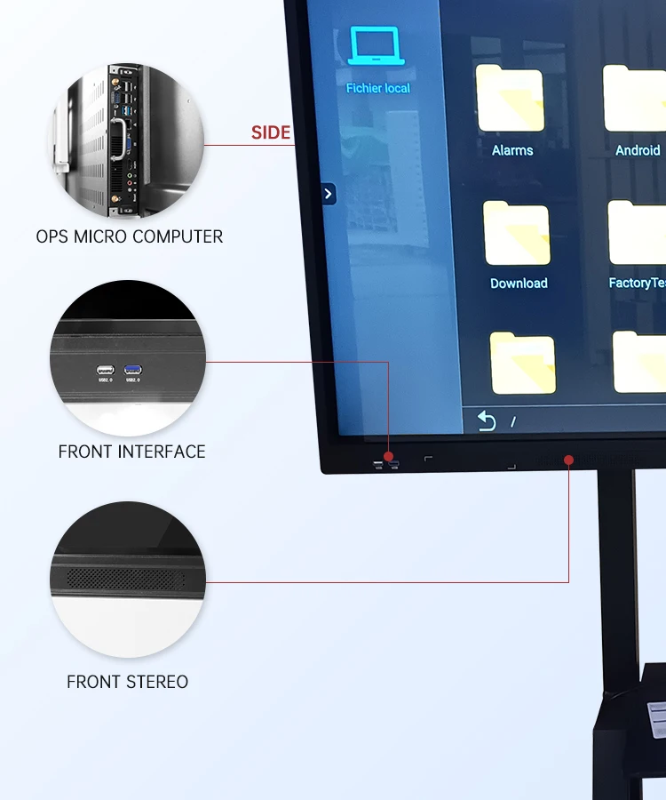 High Resolution Touch Screen Monitor Interactive Panel Interactive ...