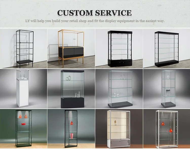 Wholesale Aluminum Profile Glass Showcase Led Light Retail Store ...