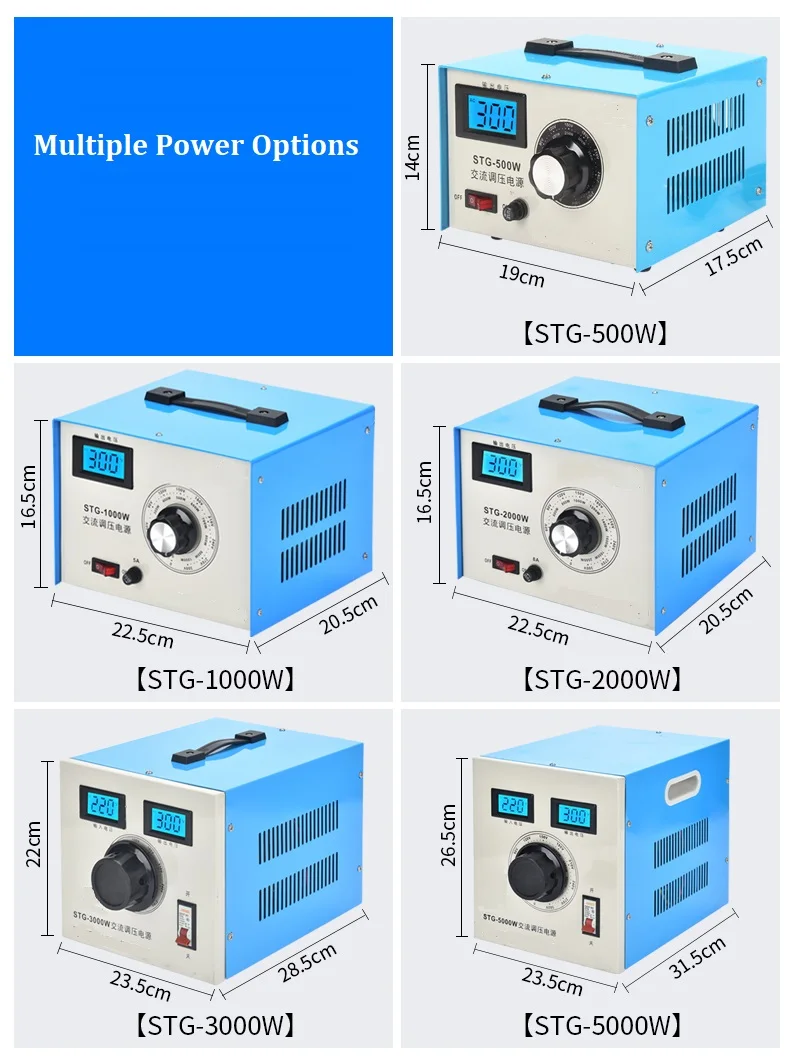 Stg 500w 220v Variac Regulator For Servo Motor Power Supply Odm