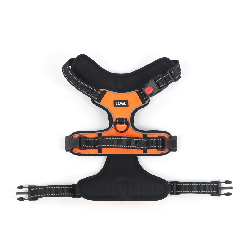 Neoprene Custom Logo Dog Harness Reflective Tough Adjustable Pet Dog ...