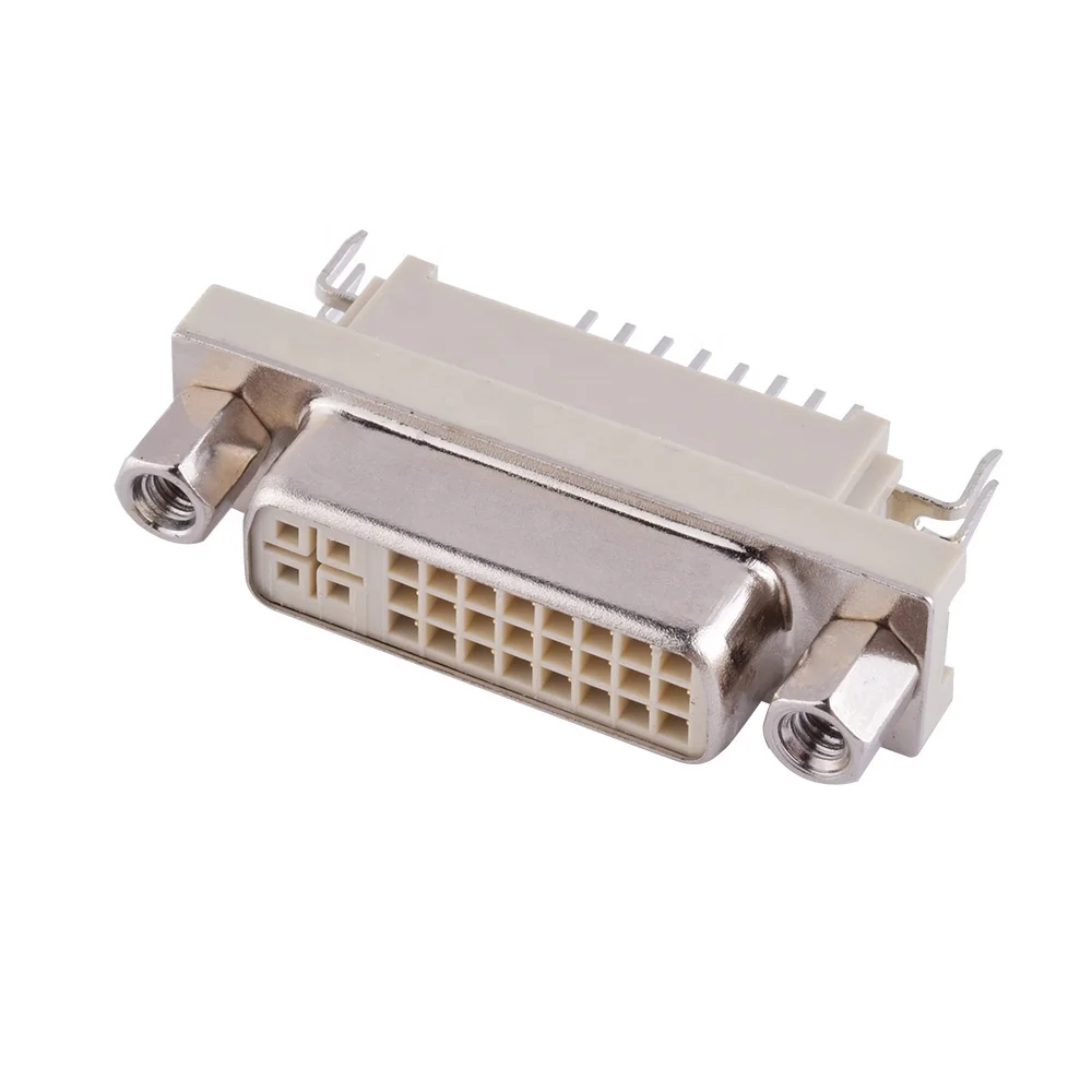 DVI 24pin Female Vertical Mount With Hex Head Screw DVI Displayer ...
