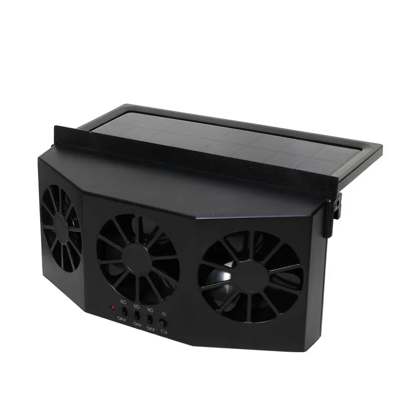 Car Cooling System - Solar Panel Car Window Exhaust Fans